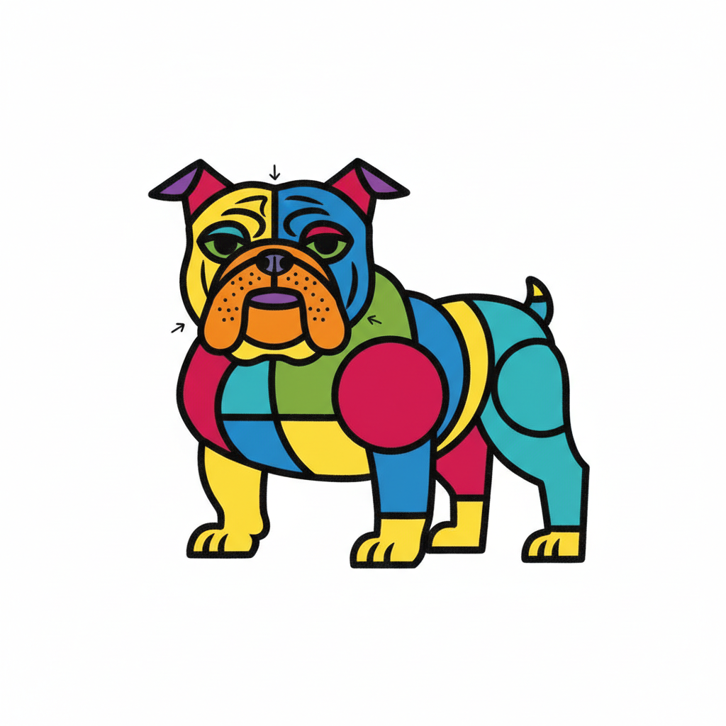 Bulldog Cartoon Drawing Easy