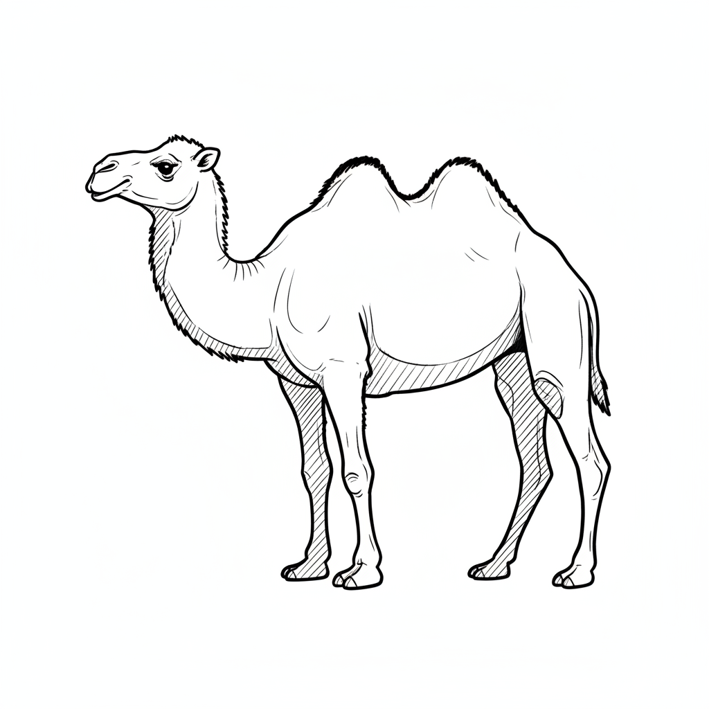 how to draw a camel. Activities for Kids.