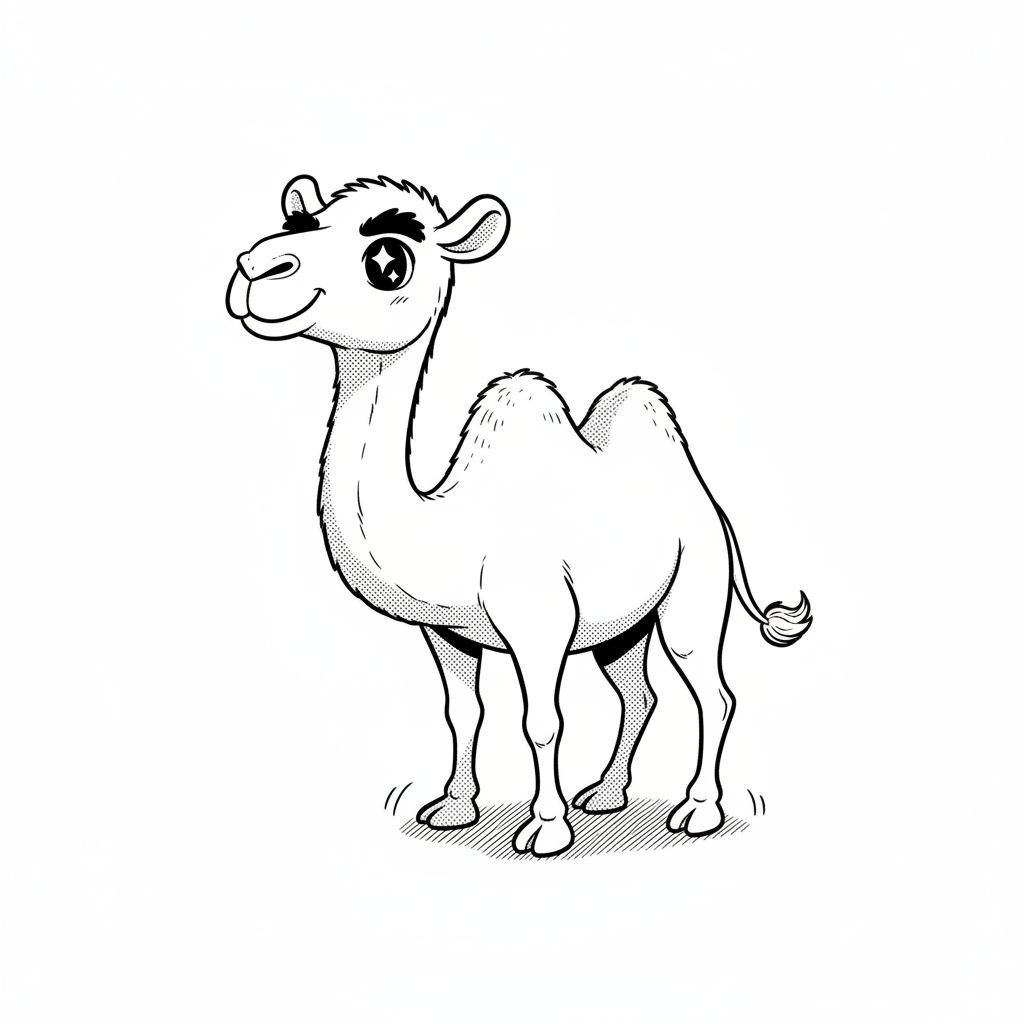 how to draw a camel. Activities for Kids.