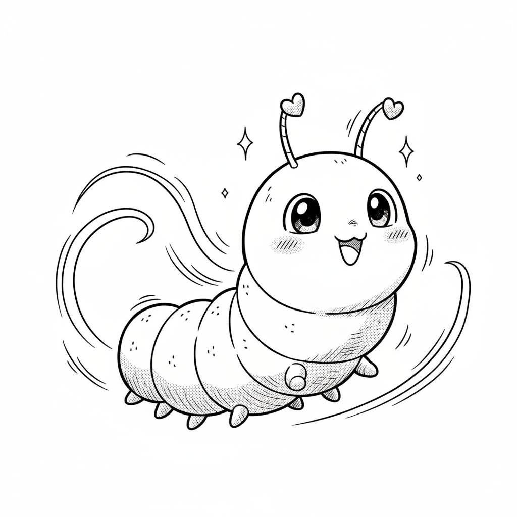 How To Draw Caterpillar Drawing Step By Step 10 Easy