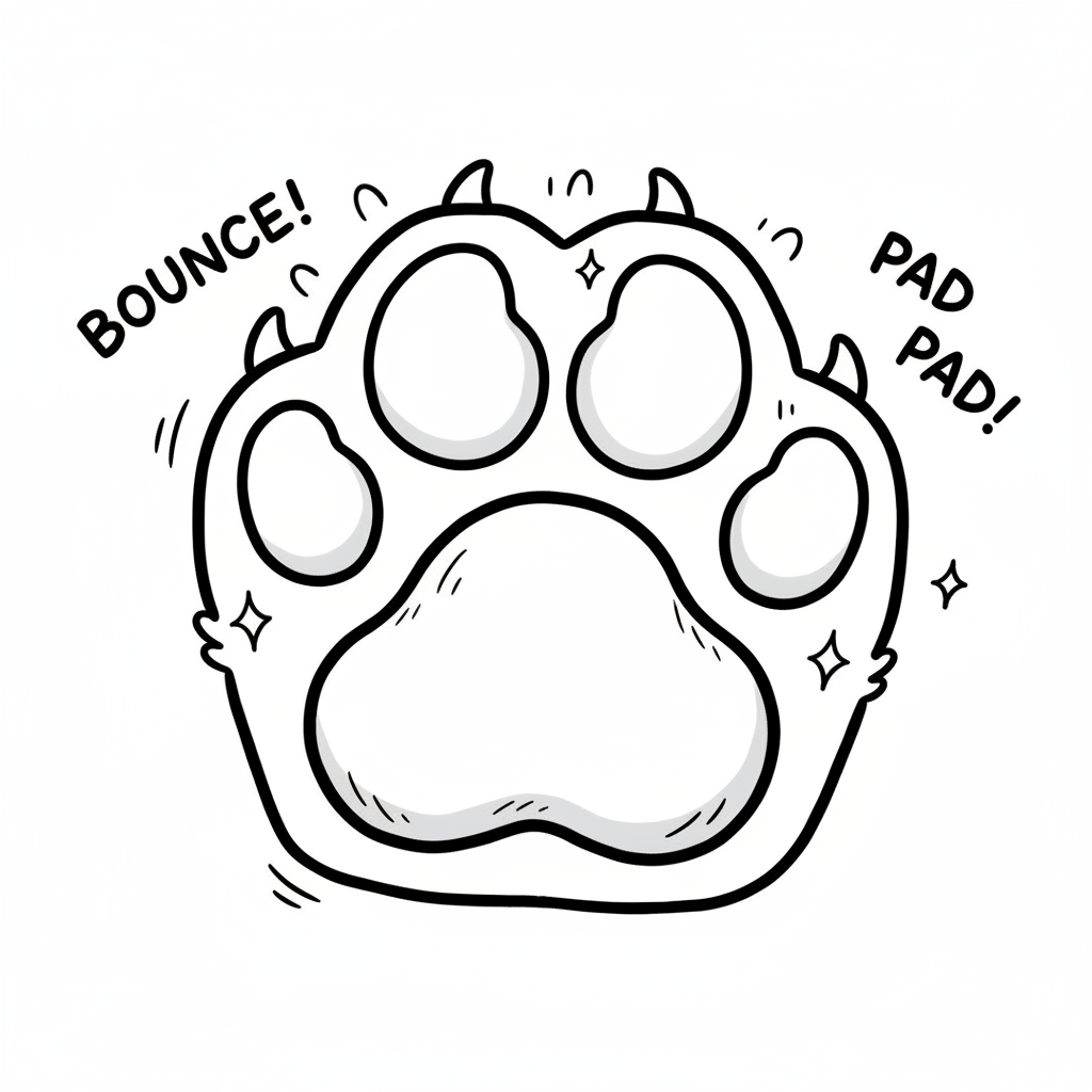 How To Draw A Simple Dog Paw