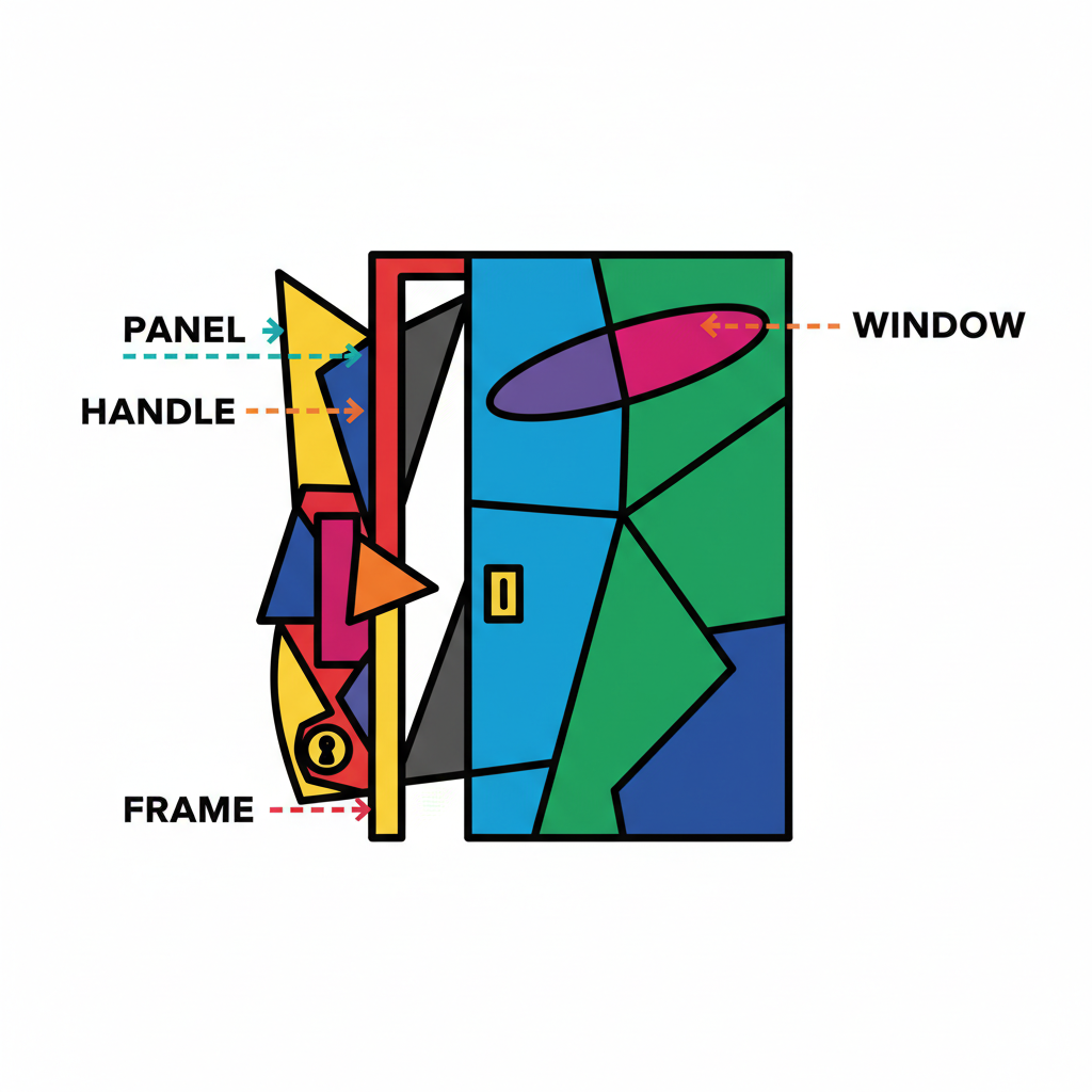 how to draw a door. Activities for Kids.