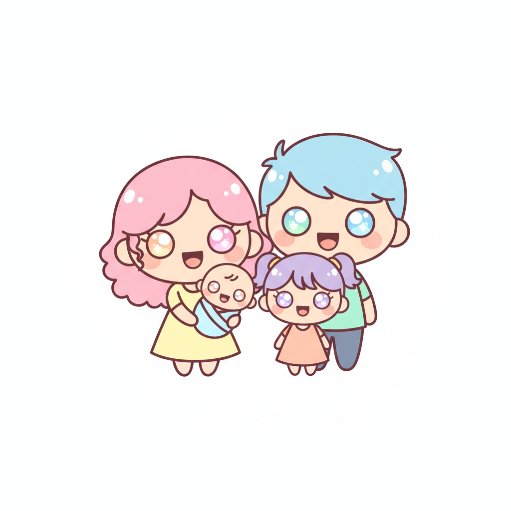 how to draw a family. Activities for Kids.