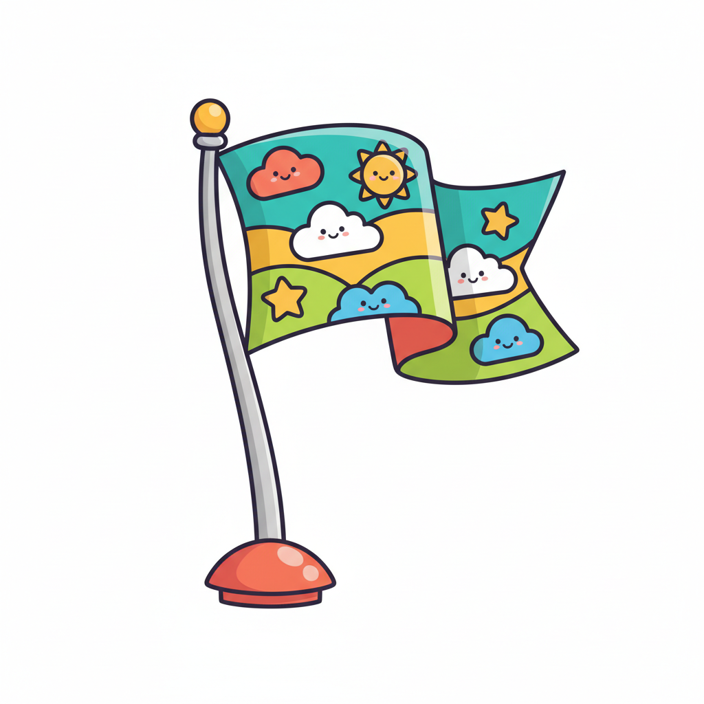 how to draw a flag - Fun at-home activities for Kids.