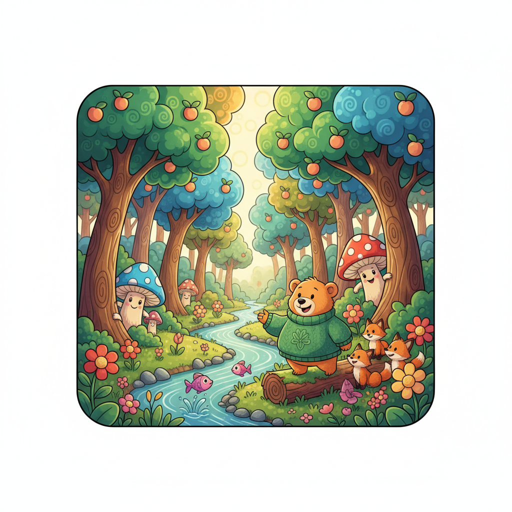 how to draw a forest - Fun at-home activities for Kids.