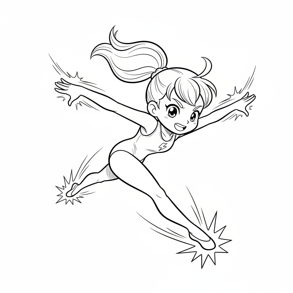 How to draw a gymnast. Activities for Kids.