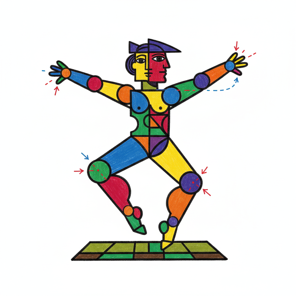 How to draw a gymnast. Activities for Kids.