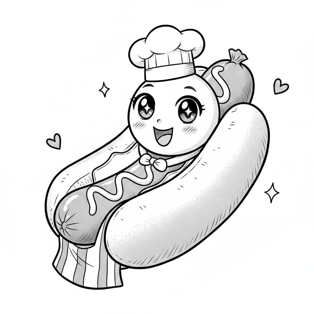 how to draw a hot dog - Fun at-home activities for Kids.