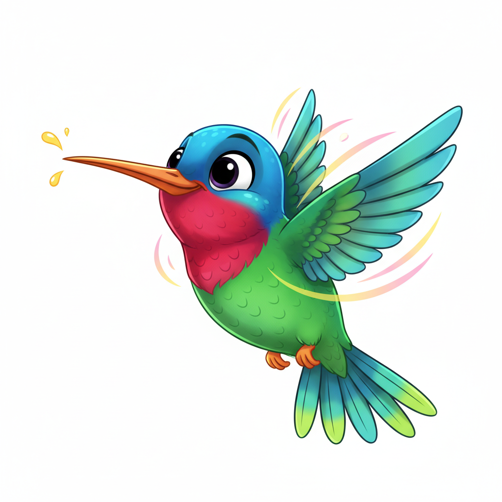how to draw a hummingbird. Activities for Kids.