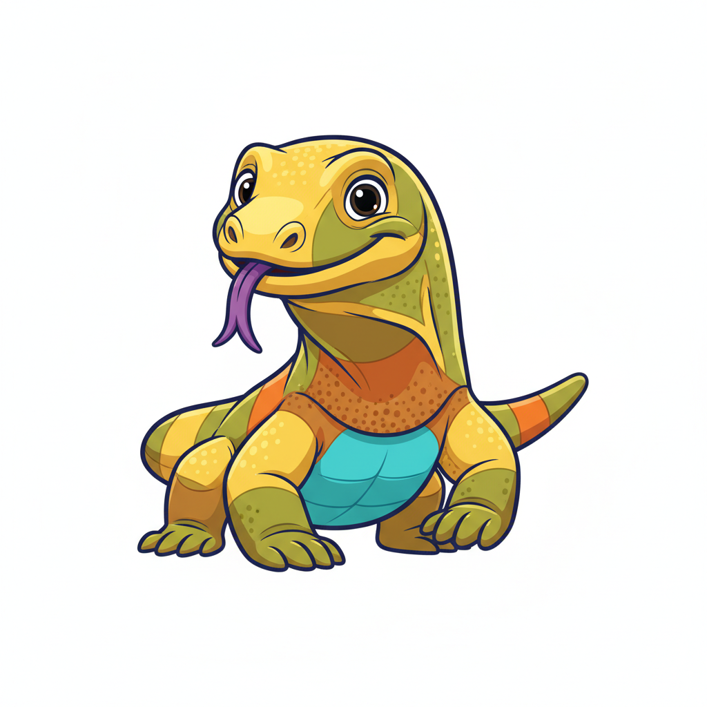 how to draw a komodo dragon. Activities for Kids.