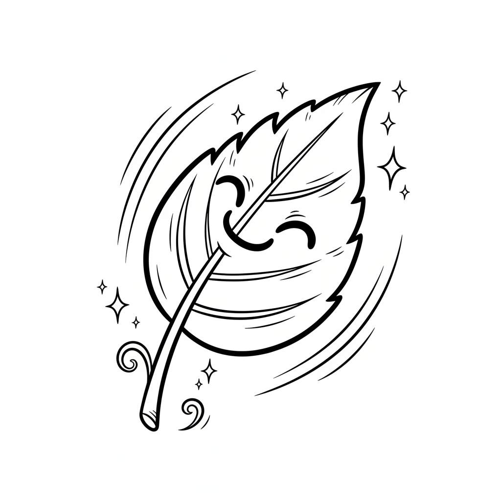 how to draw a leaf. Activities for Kids.