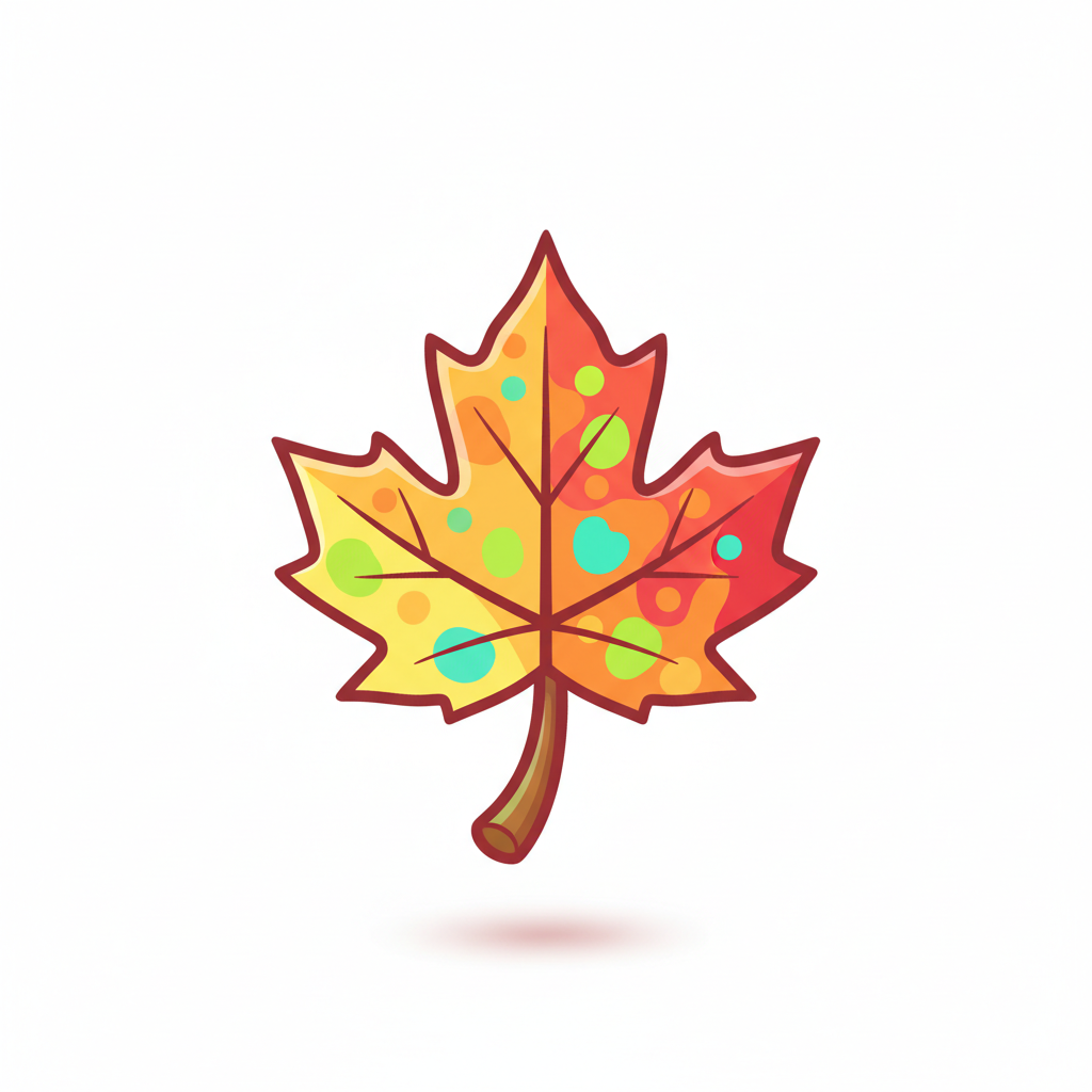how to draw a maple leaf. Activities for Kids.
