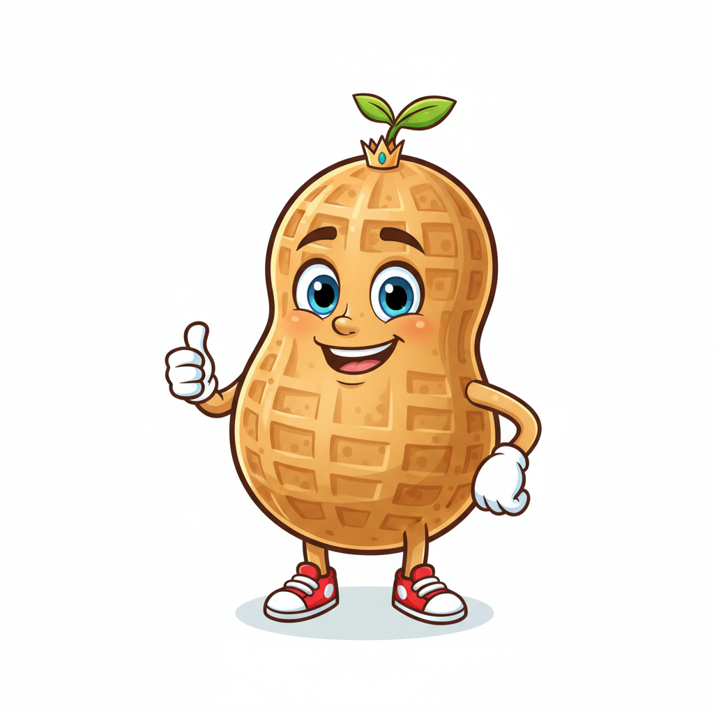 How To Draw A Cute Peanut