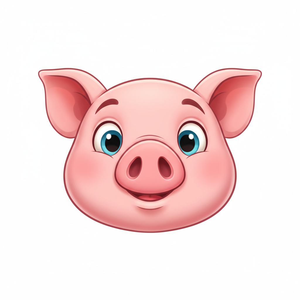 How To Draw A Cute Pig Face Easy For Beginners