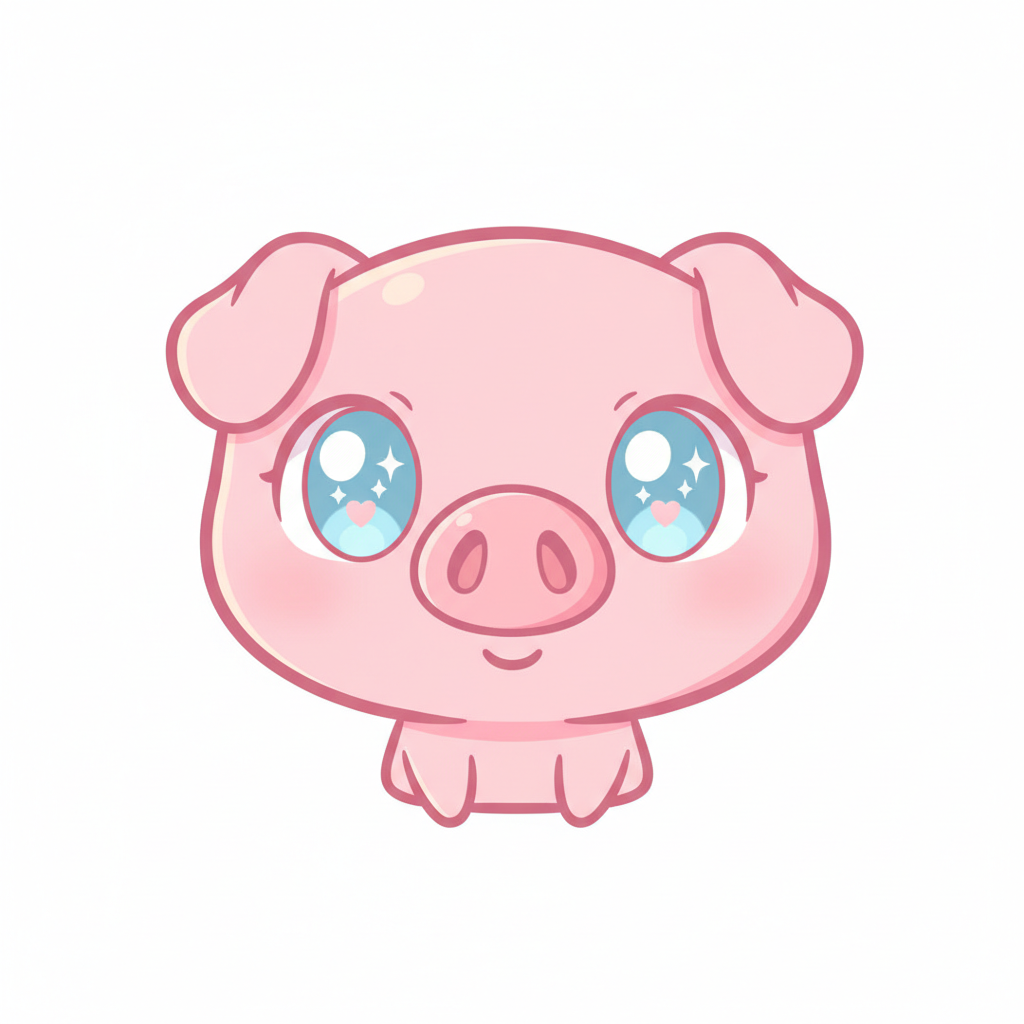 How To Draw A Super Cute Cartoon Pig Step By Step 1080x1920