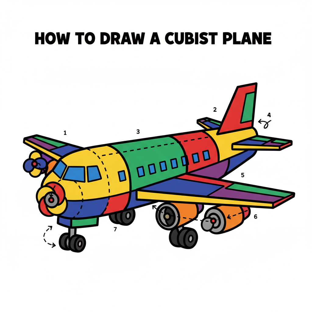 how to draw a plane - Fun at-home activities for Kids.