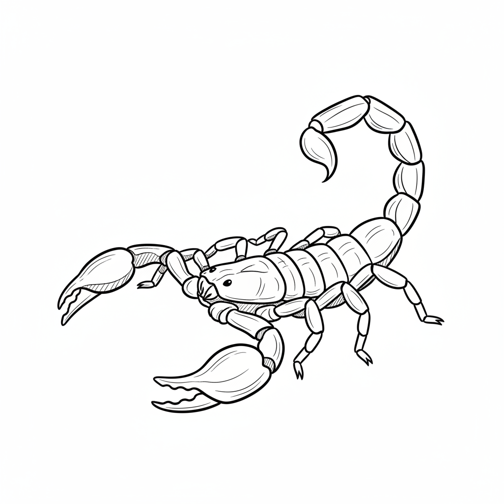how to draw a scorpion. Activities for Kids.