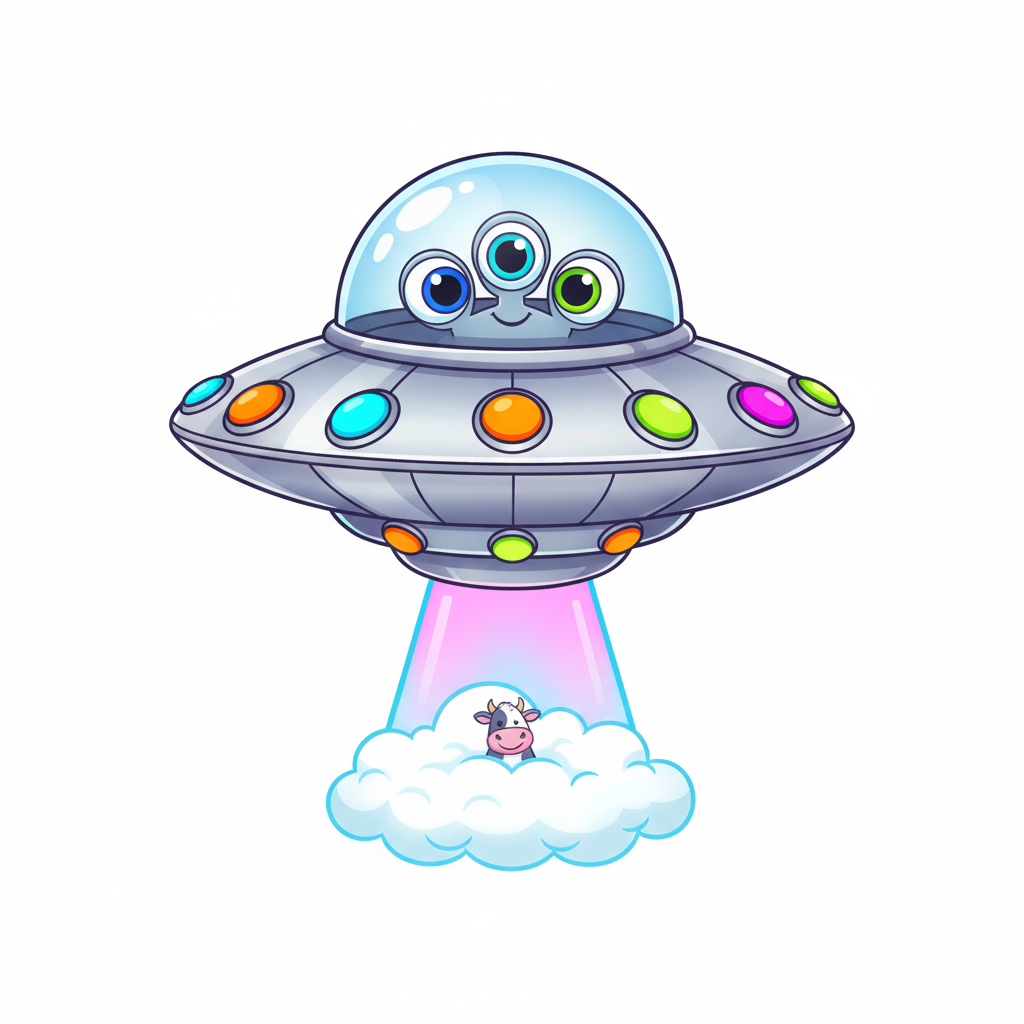 How to draw a UFO. Activities for Kids.