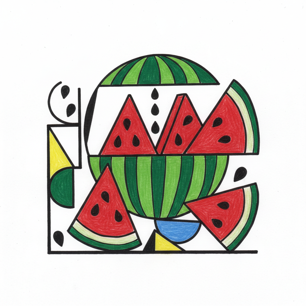 How To Draw A Realistic Watermelon Slice Drawing Tutorial Step By Step