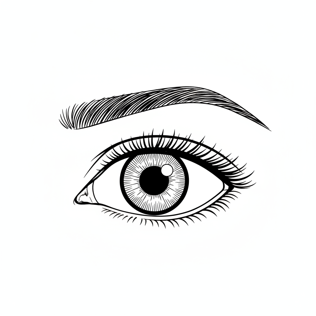 Eye Design Drawing For Kids