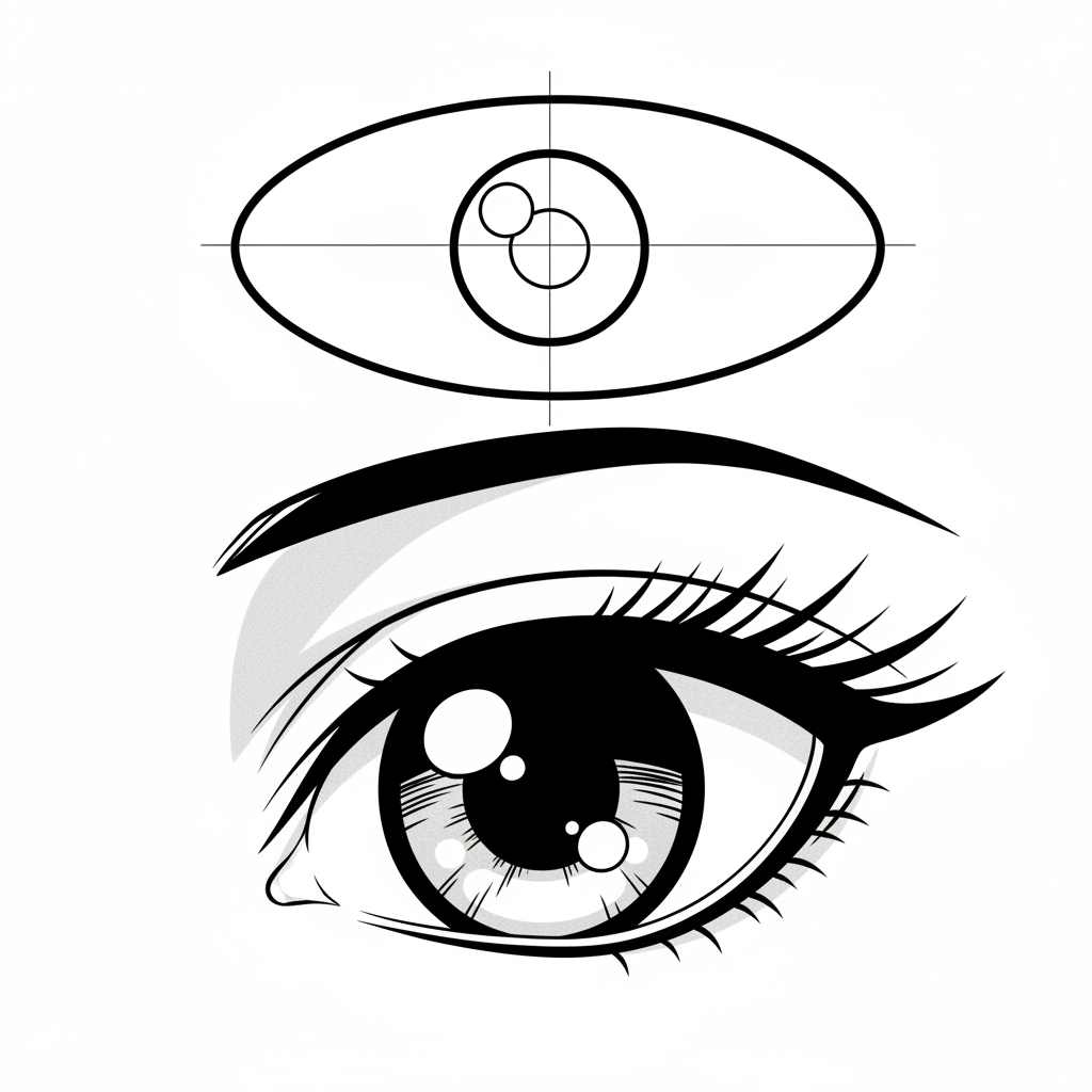 how to draw anime eyes. Activities for Kids.