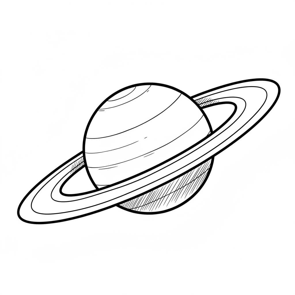 how to draw saturn - Fun at-home activities for Kids.