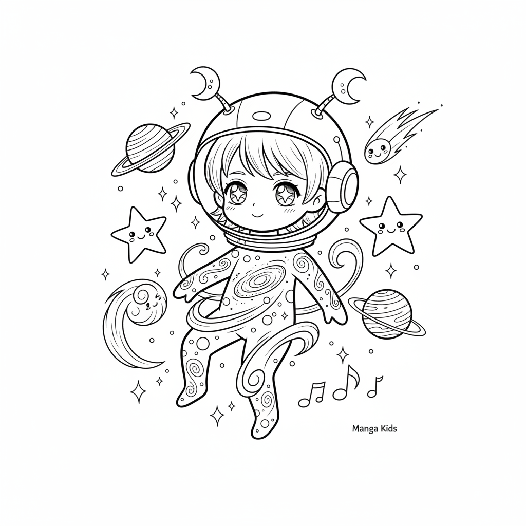 how to draw space. Activities for Kids.