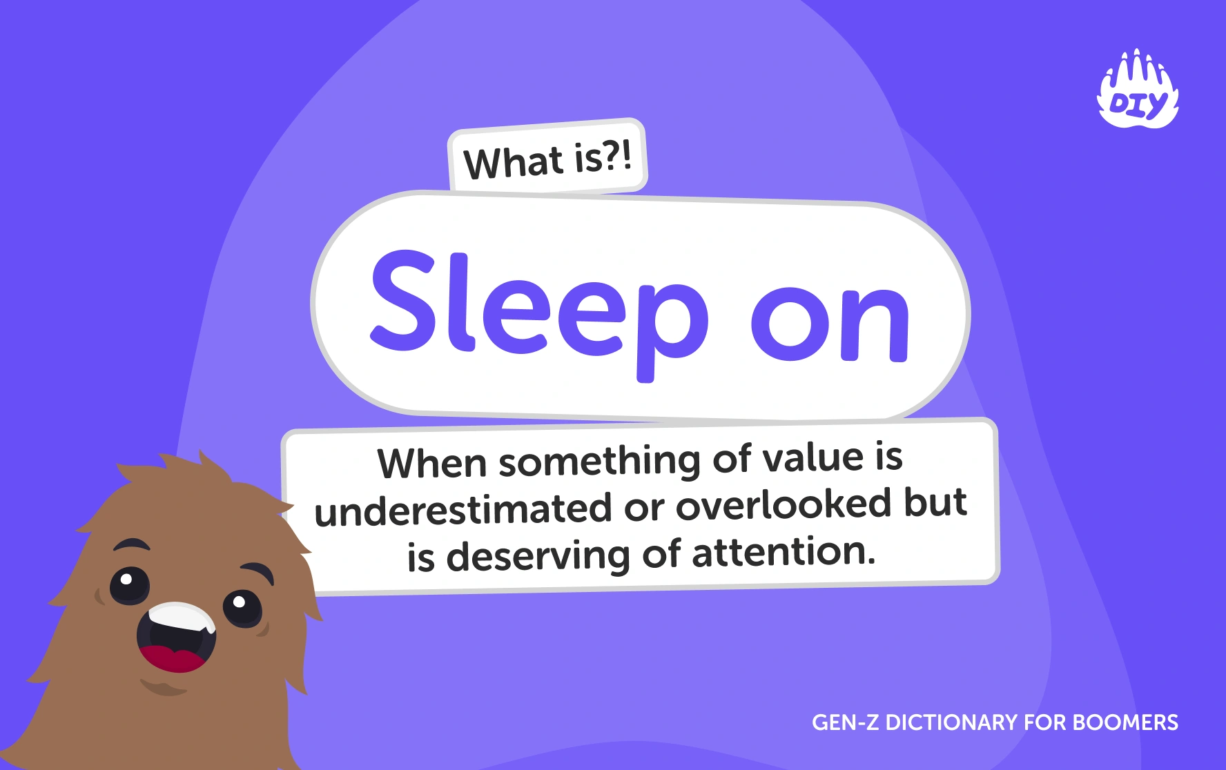 What does Definition of Sleep on mean? Meaning & Definition | Gen Z ...