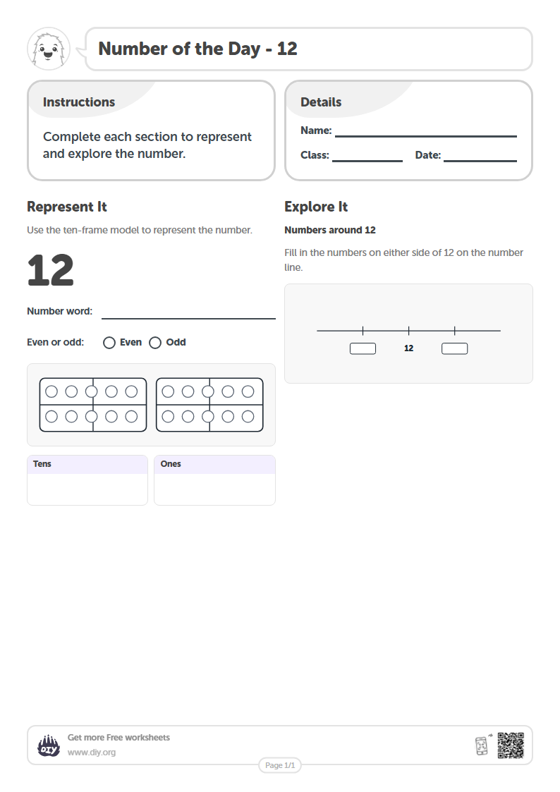 Free Number of the Day - 27 Worksheets